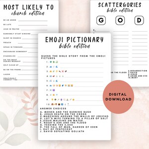 Bible Printable Bundle Pdf Games Games Printable Printables Church ...