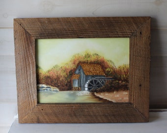 Barn oil painting | Etsy