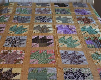 Maple leaf blanket | Etsy