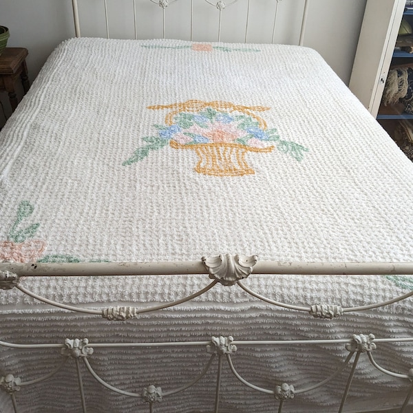 Chenille Bedspread Vintage - Etsy