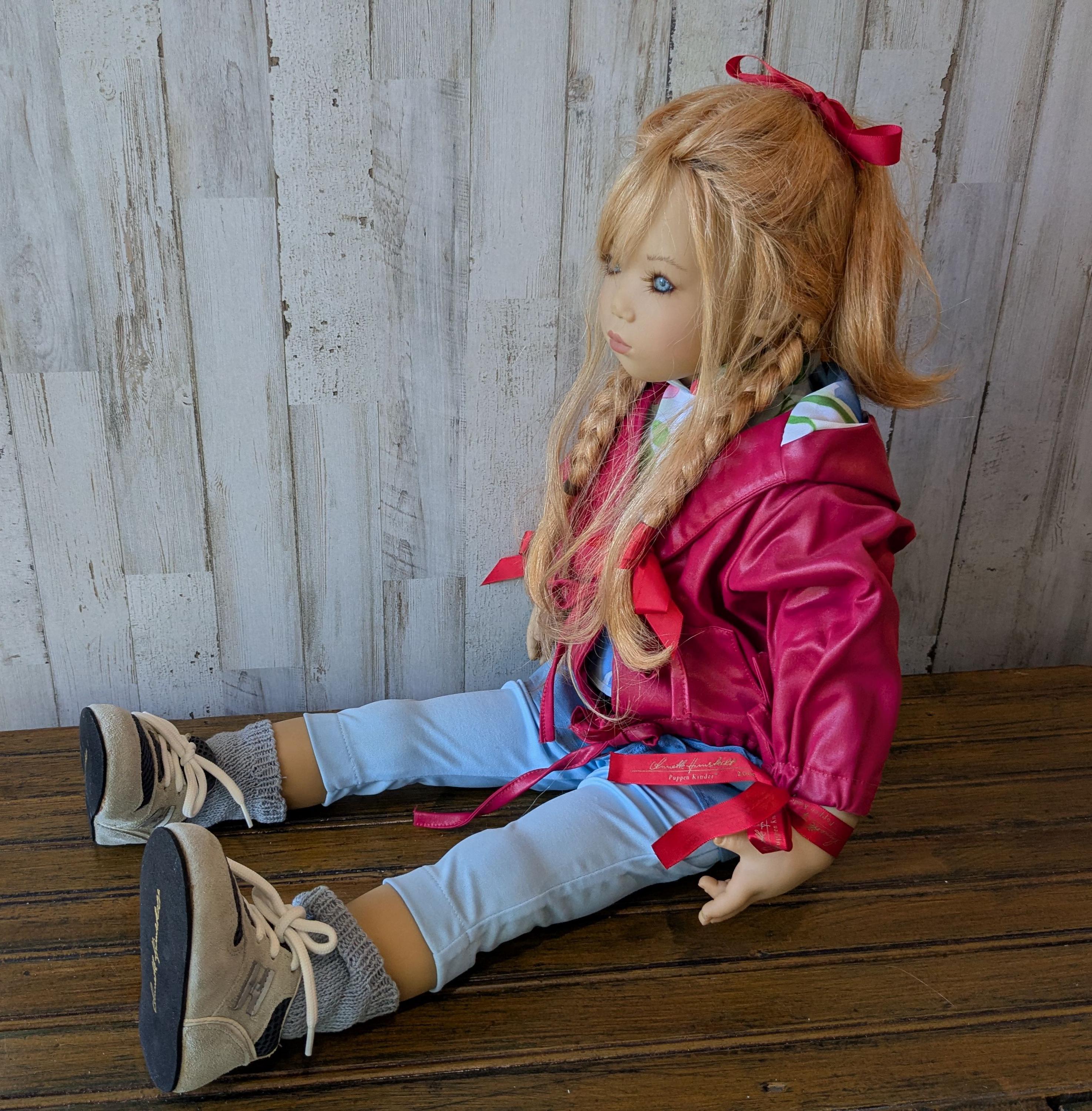 Annette Himstedt Runi II Doll, Certificate, Brochure, Box, 26" Tall ...