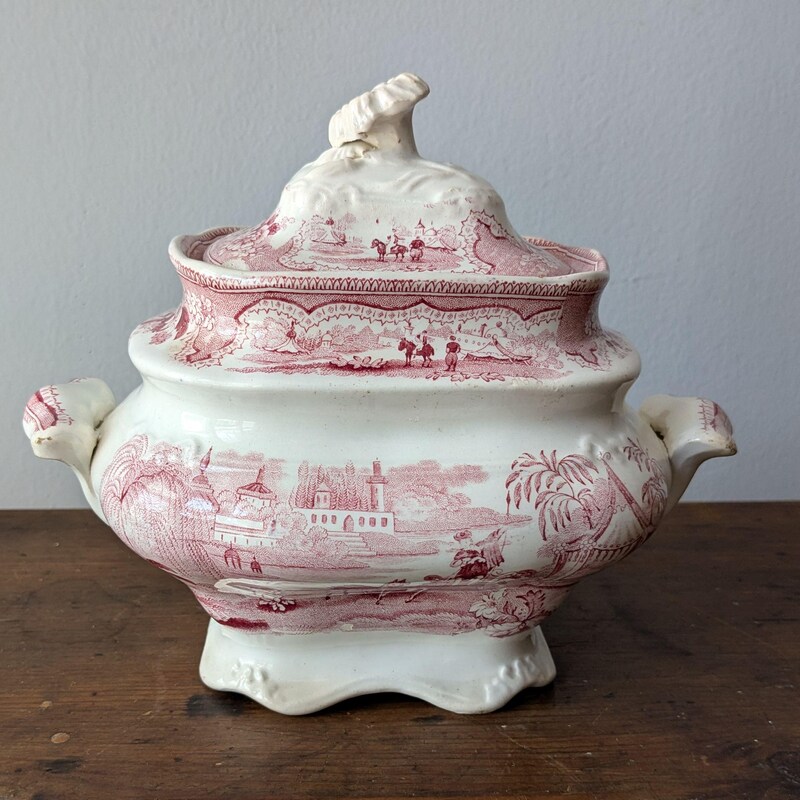 Pink Transfer Ware - Etsy