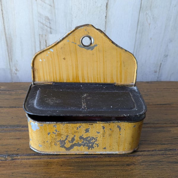 Tin Match Holder - Etsy