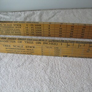 Tree & Log Scale Measuring Stick Set Cruising Stick Ruler | Etsy