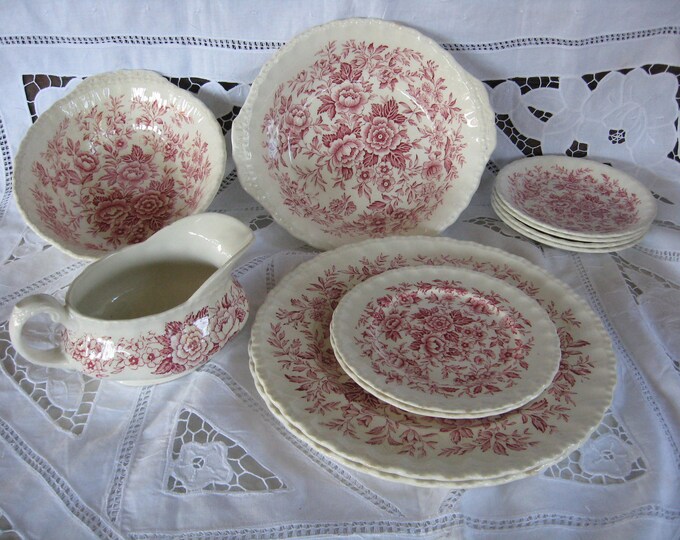 Vintage China Serving Set "printemps" Grindley England, Transferware - Etsy