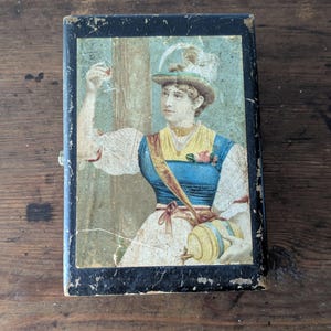 Antique Chas. Higgins Toilet Soap Box, Brooklyn, NY, Small Hinged Wood ...