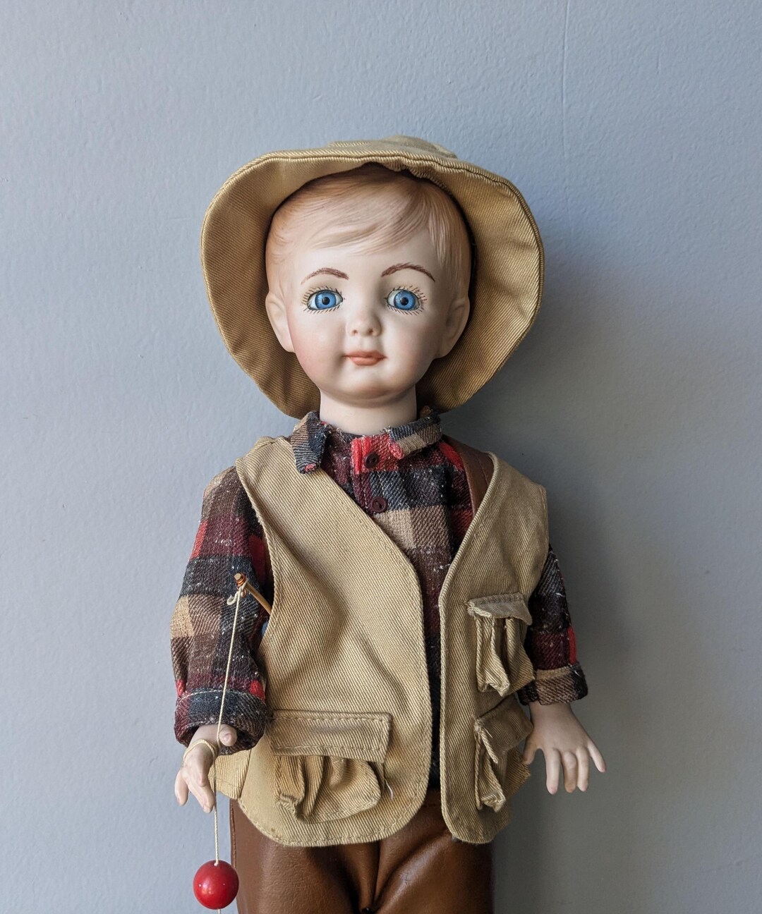Handmade Bisque Boy Doll "fishing Buddy" by Nancy Horner, 15" Tall ...