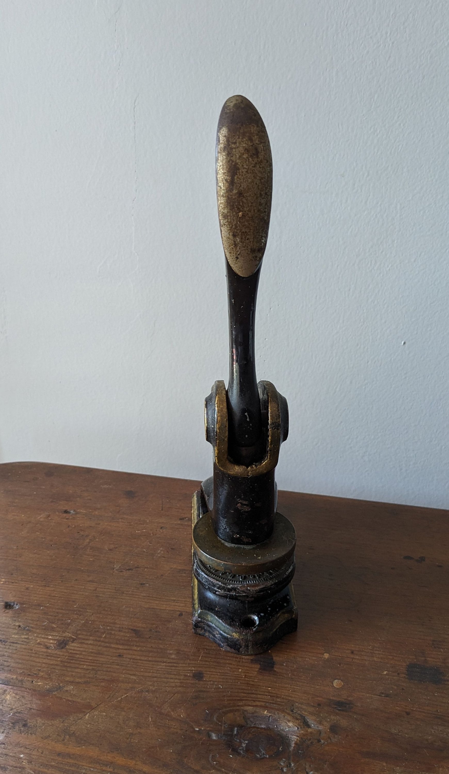 Cast Iron Seal, Red Spider Lightning Bolt Design, Antique John Marshall ...