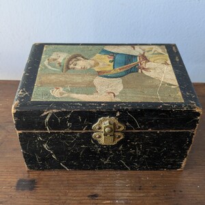 Antique Chas. Higgins Toilet Soap Box, Brooklyn, NY, Small Hinged Wood ...