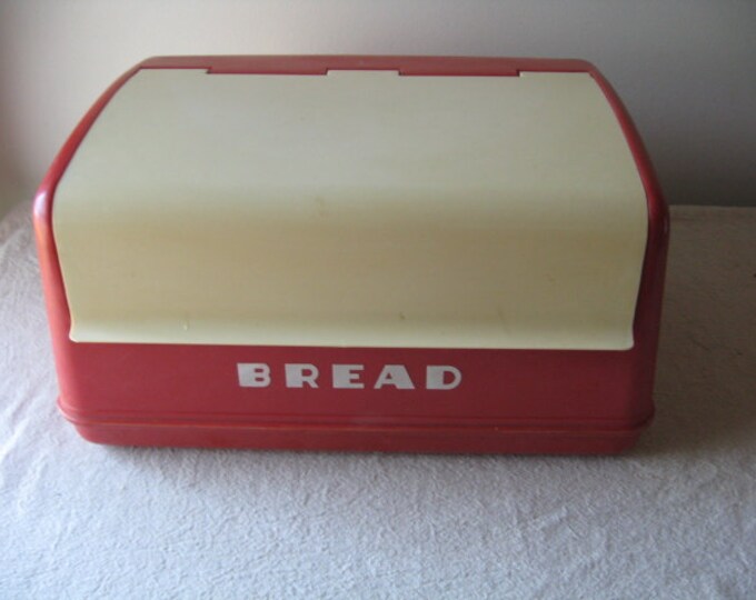 Lustro Ware Red & White Bread Box Vintage Retro Kitchen - Etsy