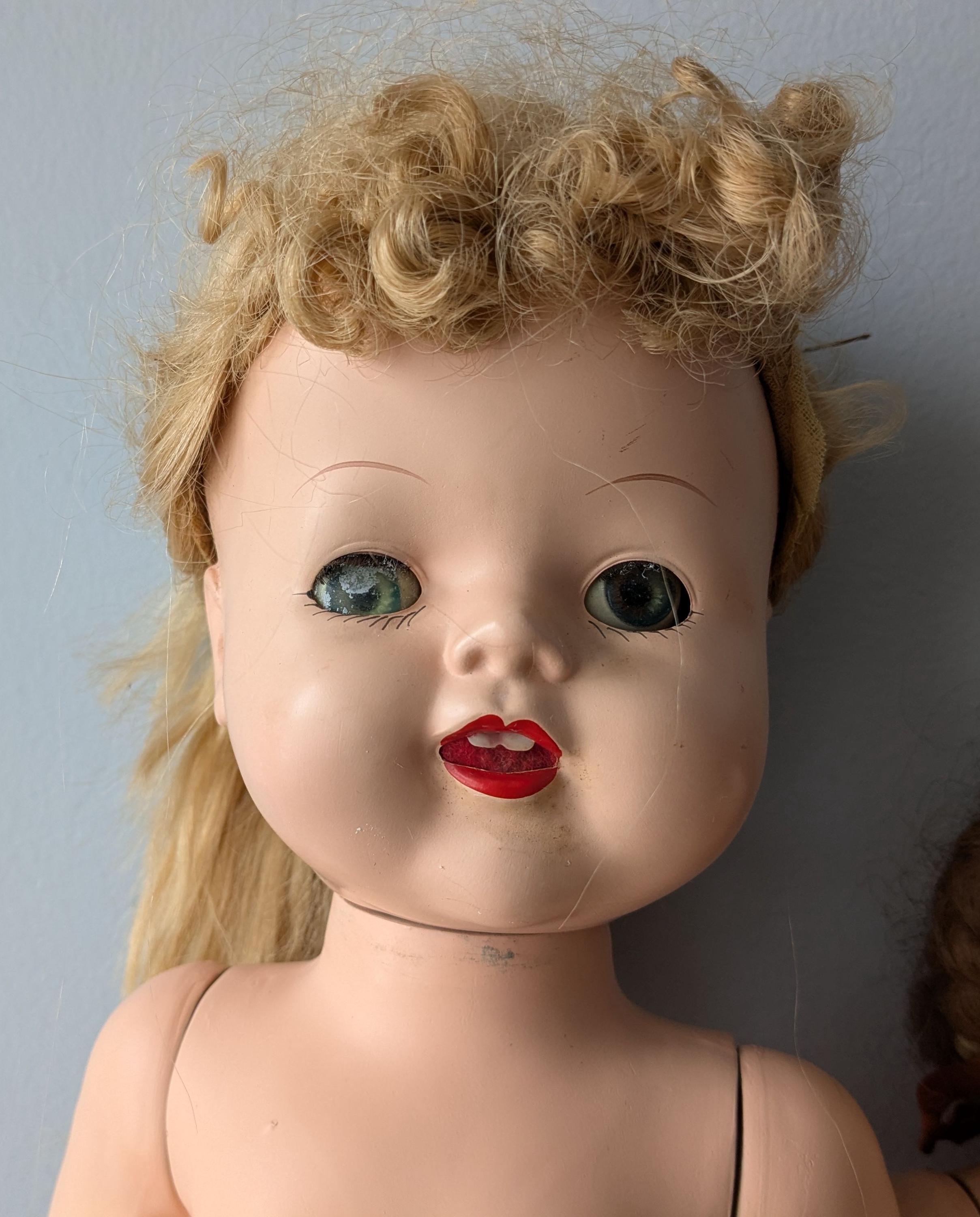 Three Saucy Walker Type TLC Dolls, Undressed, 18", 21" & 22" Tall ...