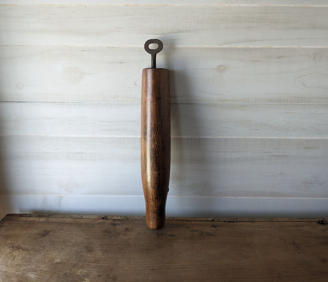 Antique Wood Leg or Boot Form Cobbler Mold Solid and Heavy - Etsy