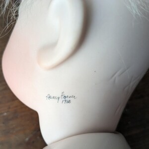 Bisque & Composition Boy Doll, 20" Tall, Handmade by Nancy Horner 1988 ...