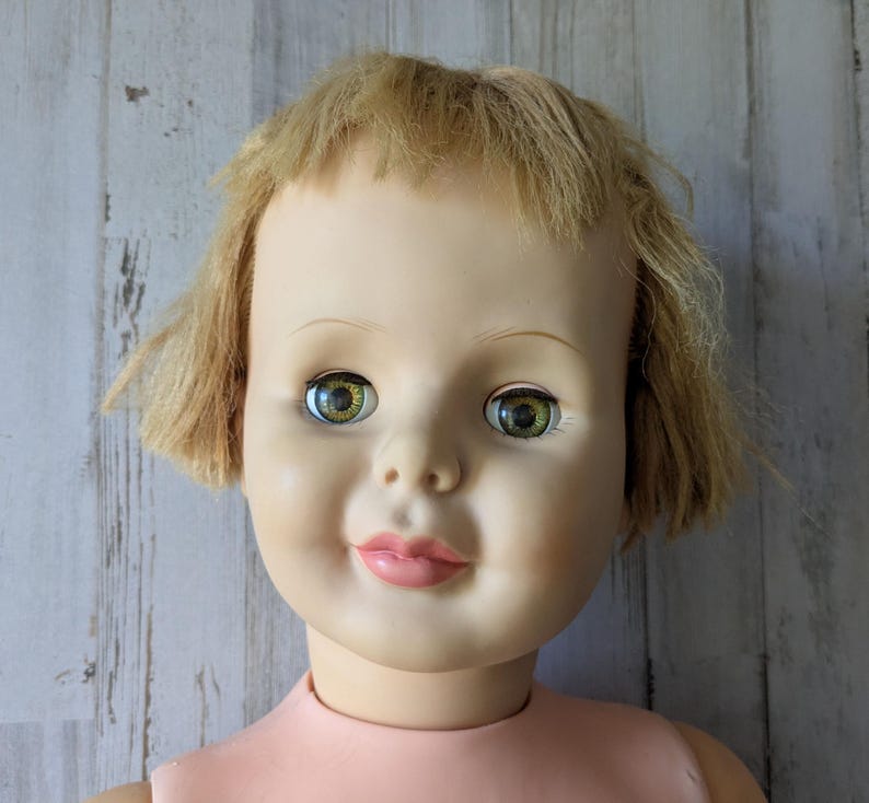 Vintage 34" Sayco Companion Doll, 1960s Patti Playpal Type, Big Toddler ...