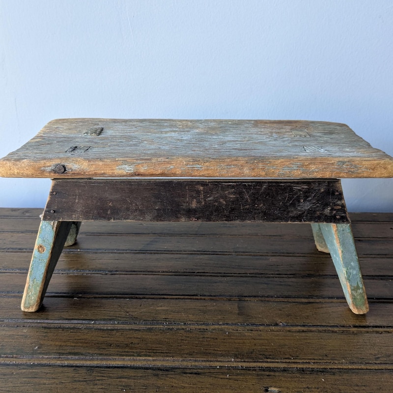 Small Antique Stool - Etsy