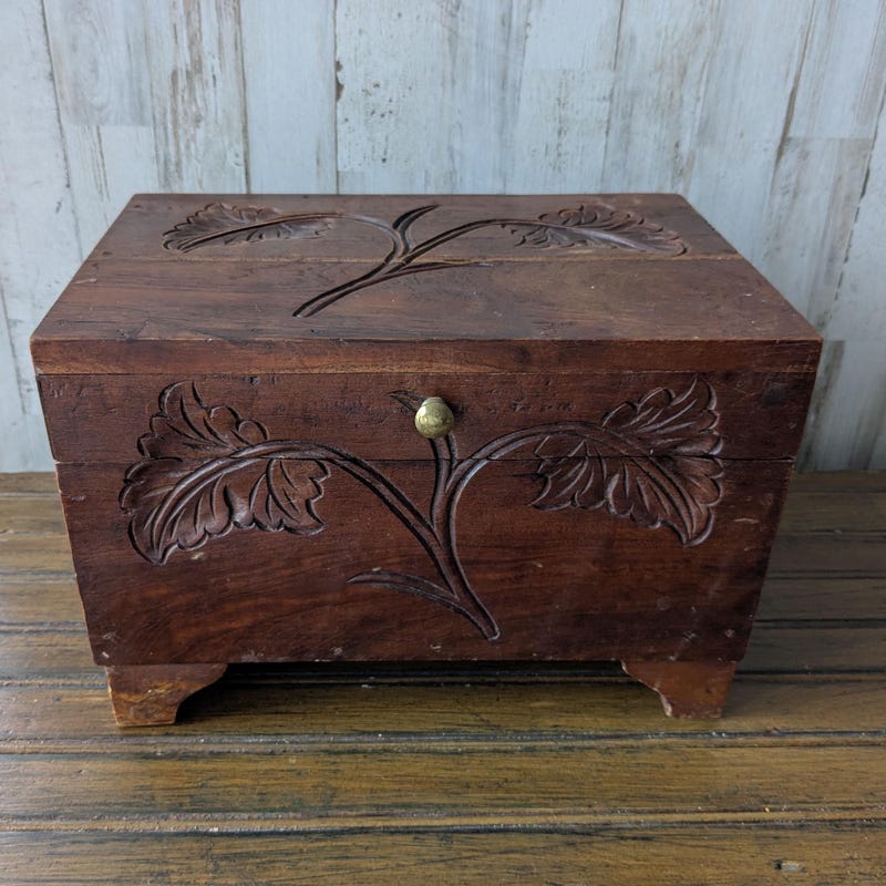Antique Wood Box - Etsy