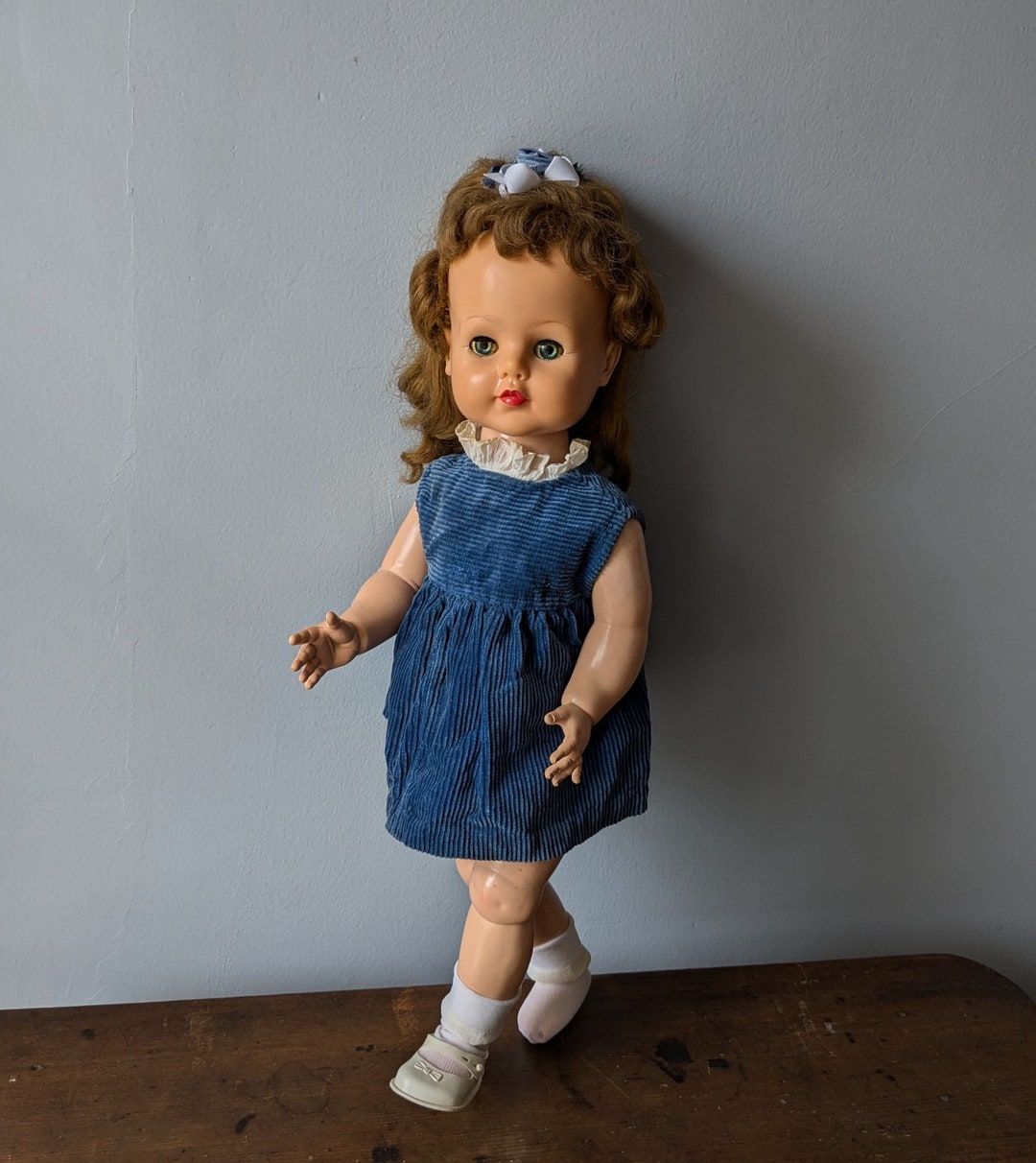 Ideal Posie Doll, 23" Tall, Vintage 1950's, Tummy Grill, Pin Jointed Body - Etsy