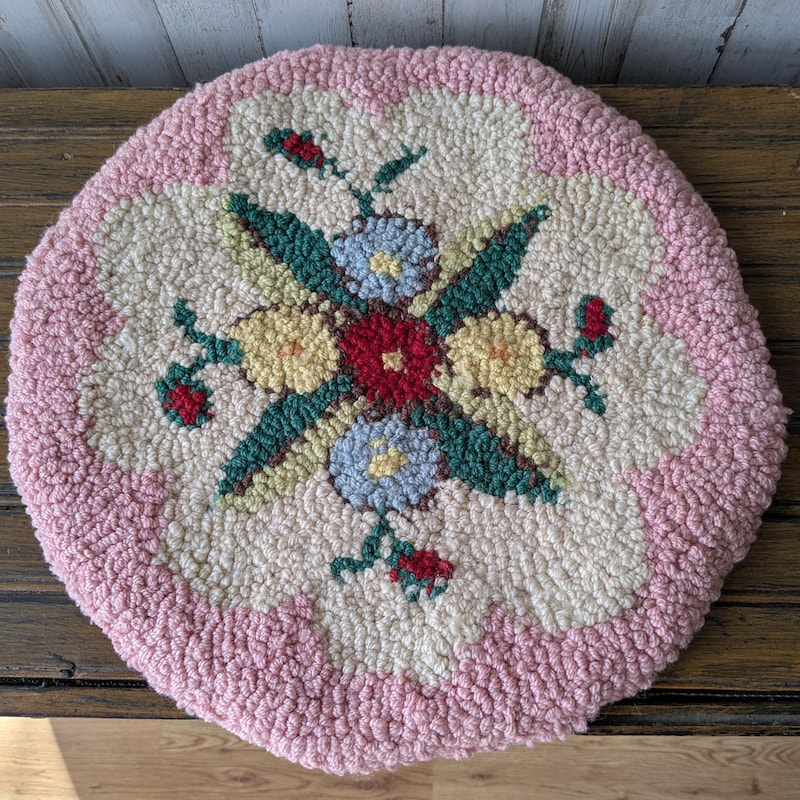 Hooked Chair Pads - Etsy