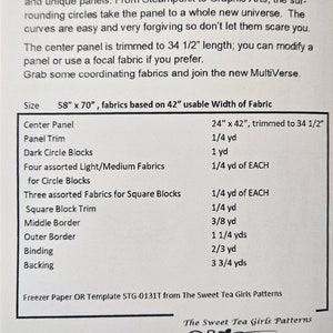 The Multiverse Quilt Pattern, STG-0163, the Sweet Tea Girls Patterns ...