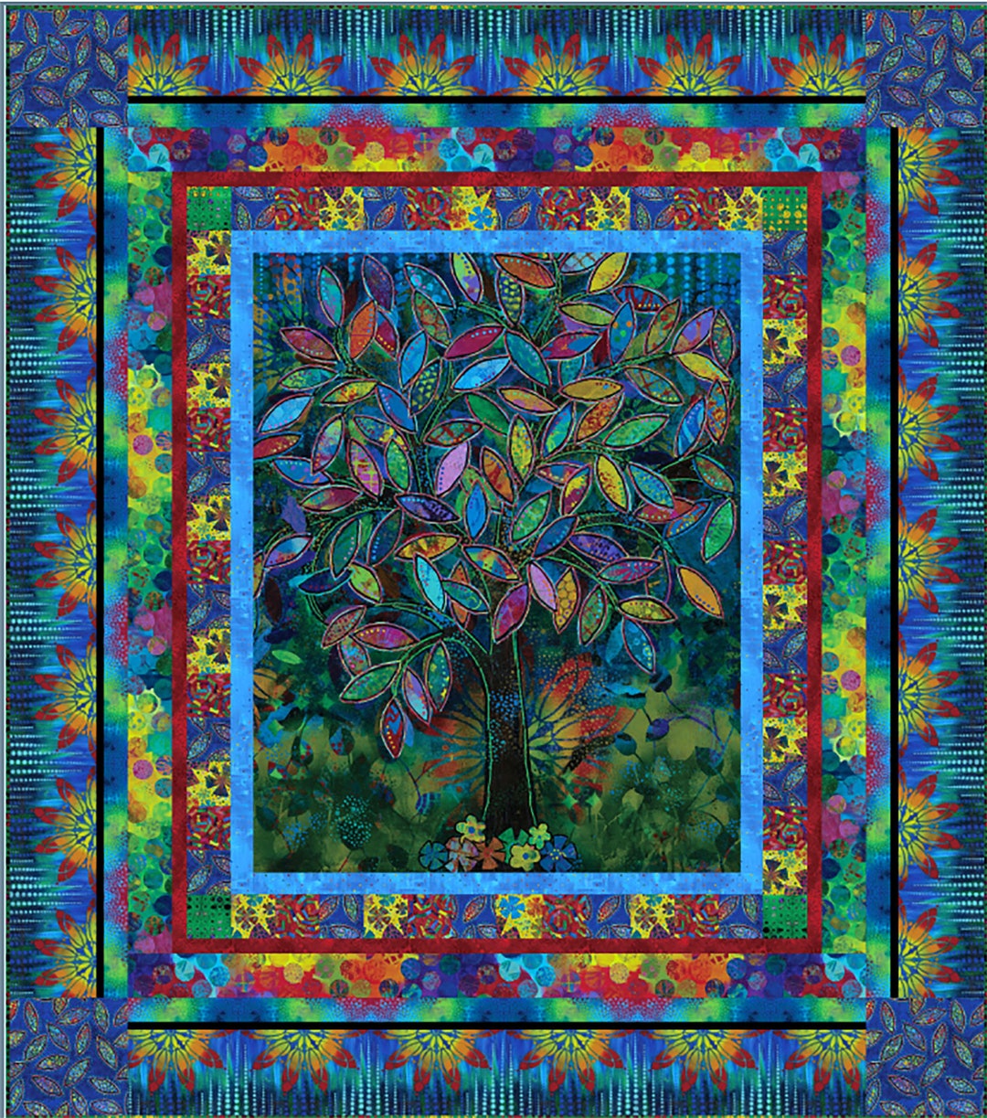 Paper Trees - Quilt Kit -sue Penn - Free Spirit - Forest - Etsy