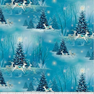 Winter Wishes, QT Fabrics, 28854B Winter Scenic by Sarah Summers - Etsy