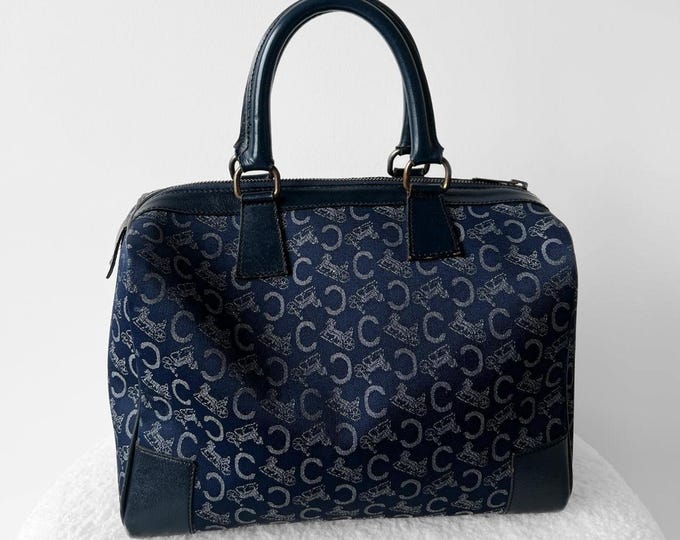 Celine Monogram Navy Bag Vintage - Etsy