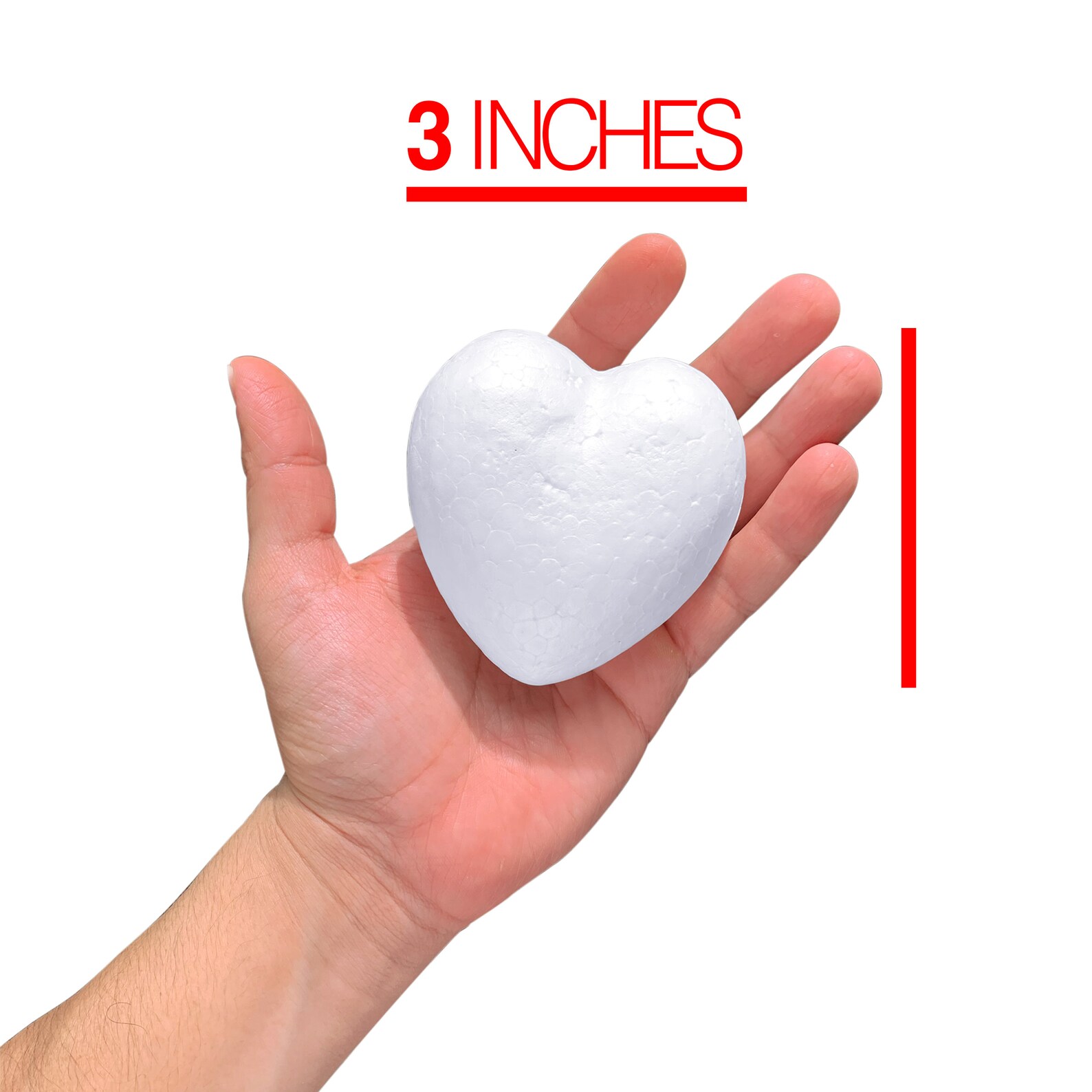 3 Inch Valentines Day Heart Shaped Foam Models Flower | Etsy