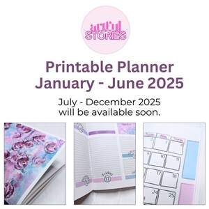 Printable Planner, 2025 Calendar, Organizer, Monthly, Weekly, Monday ...