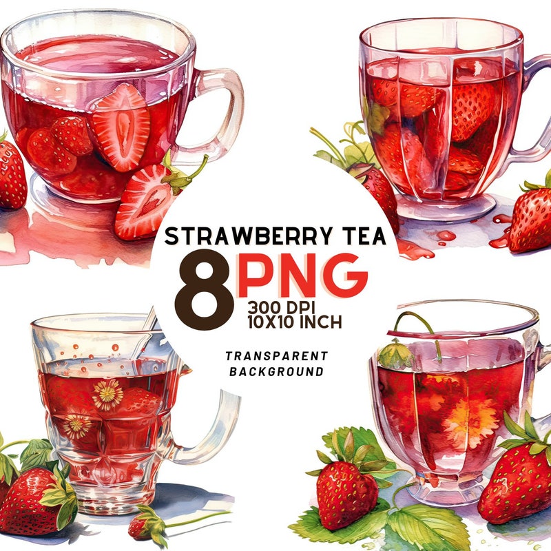 Strawberry Tea - Etsy