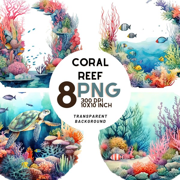 Coral Reef Svg - Etsy
