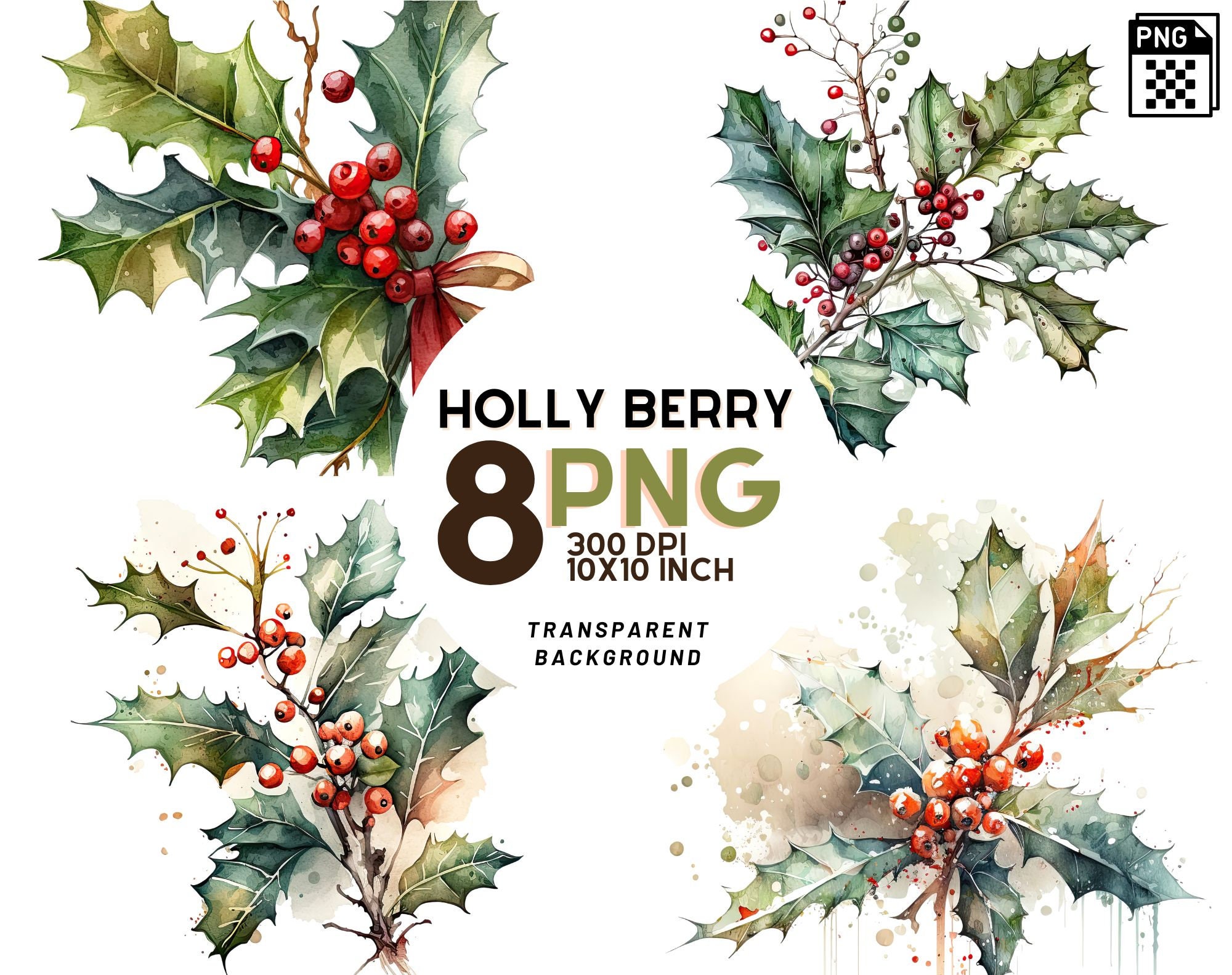 Holly Flower Clip Art