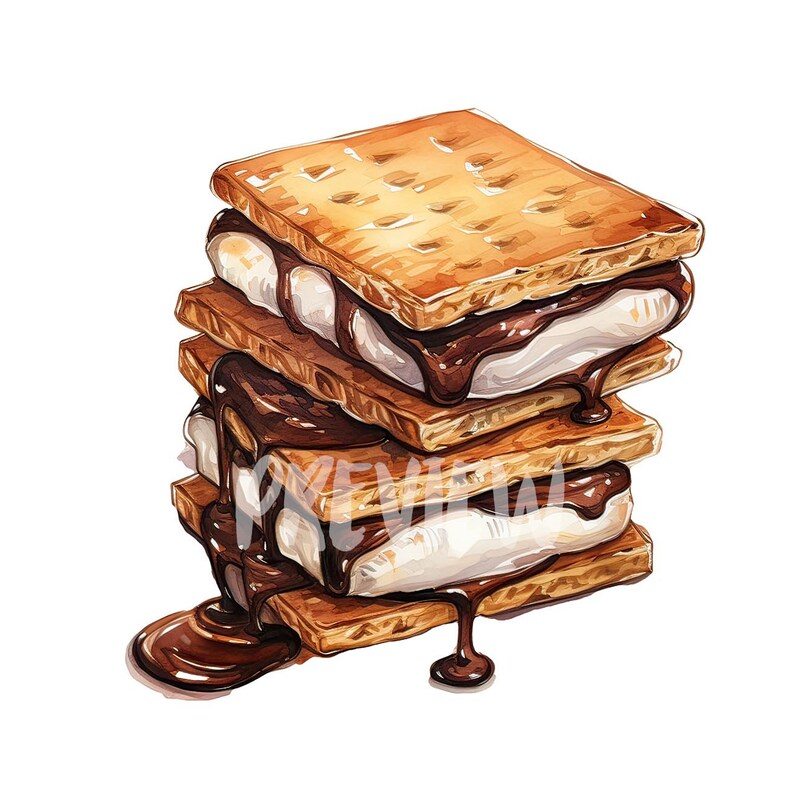 Smores Clipart - Etsy