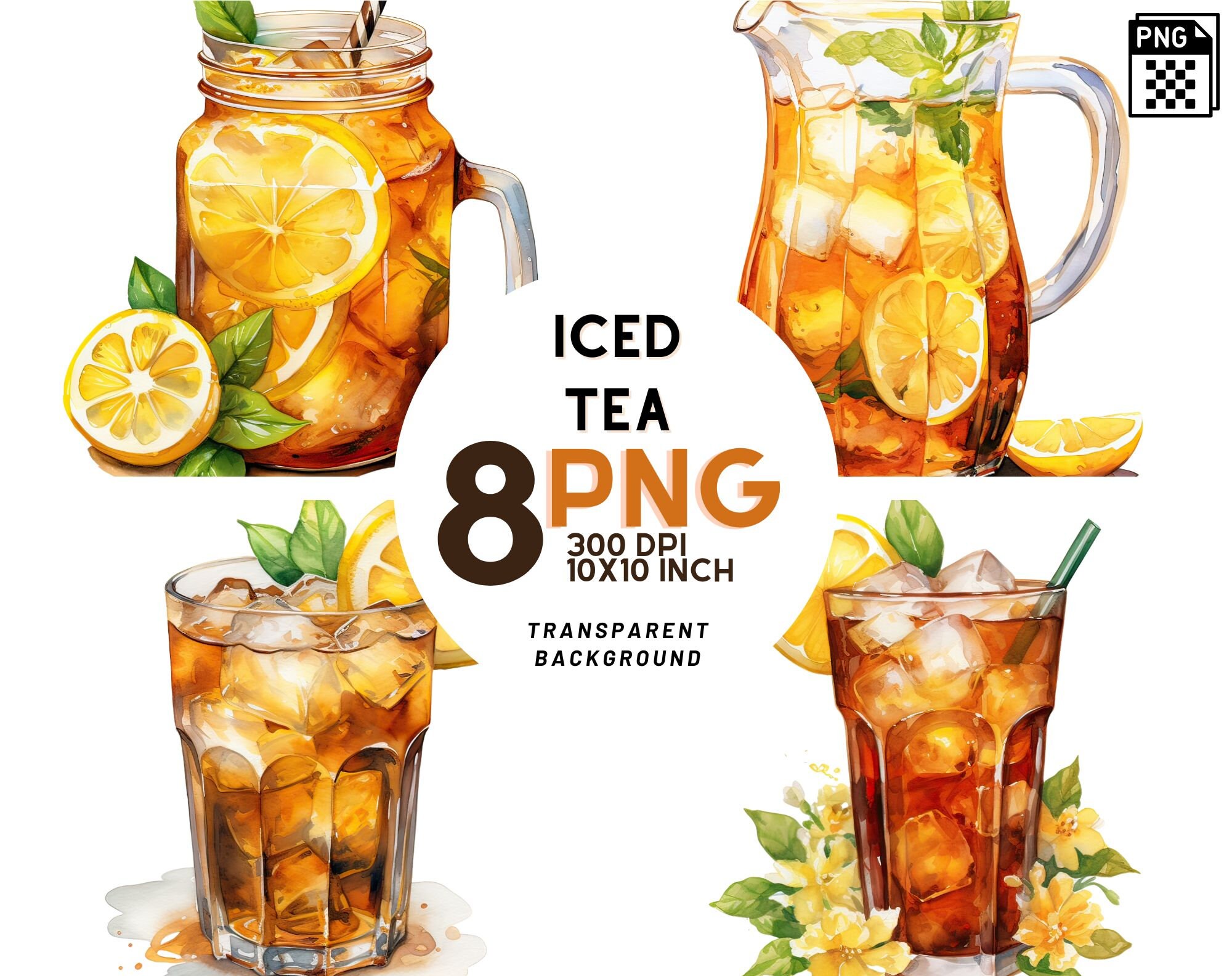 Pitcher Of Iced Tea Clipart
