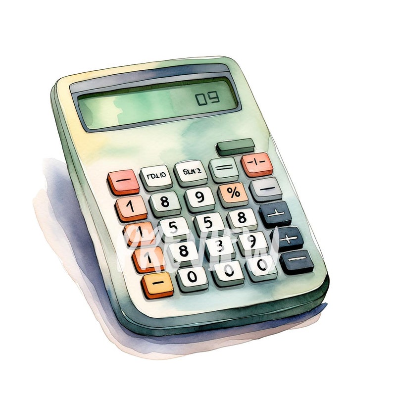 Calculator Svg - Etsy