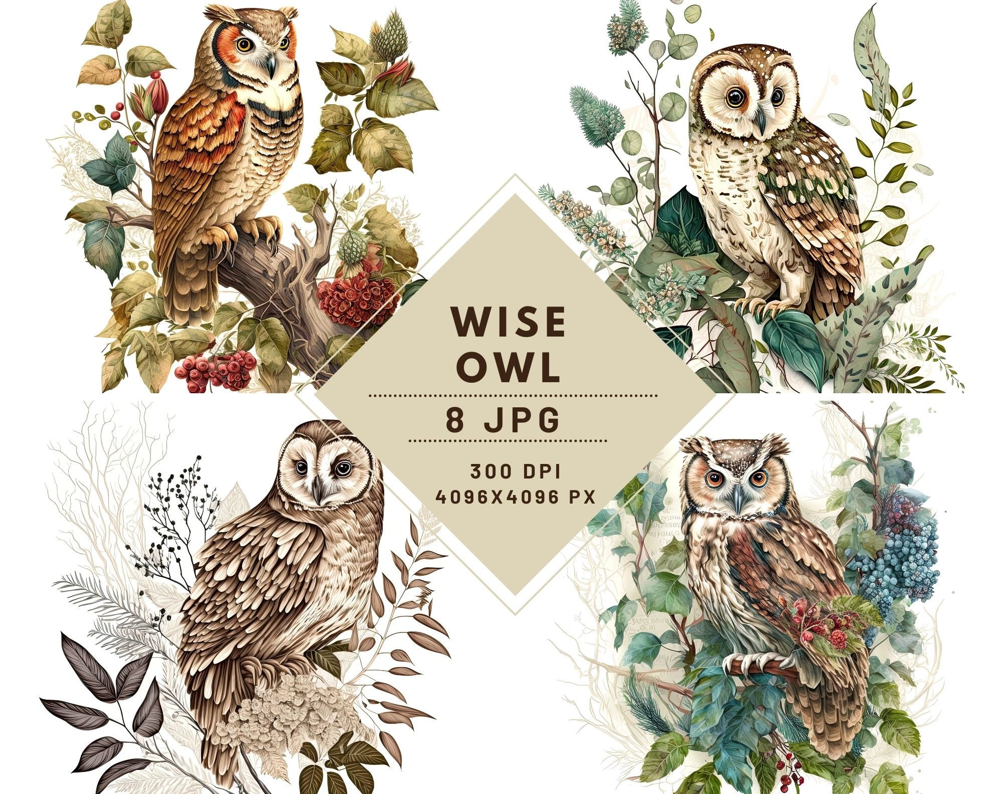 Wise Owl Clip Art
