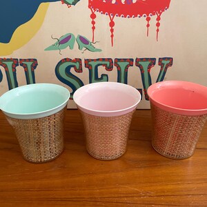 Set of 6 Mid Century Modern Pastel Raffiaware Cups/mugs - Etsy