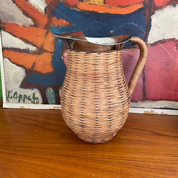 Wicker Pitcher - Etsy