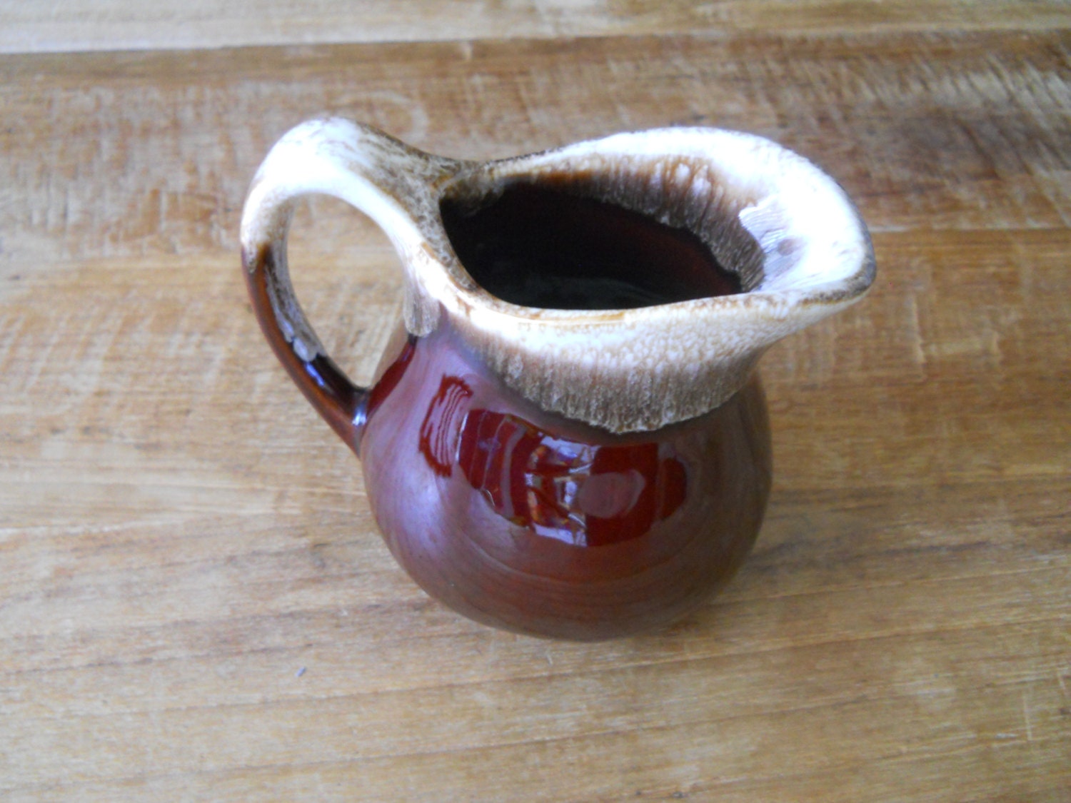 Brown Drip Small Pitcher/vase - Etsy