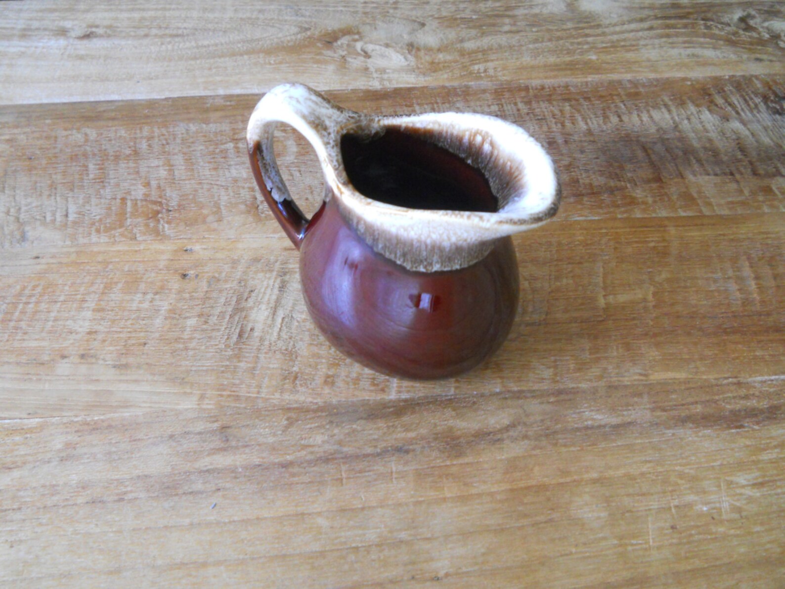 Brown Drip Small Pitcher/vase - Etsy