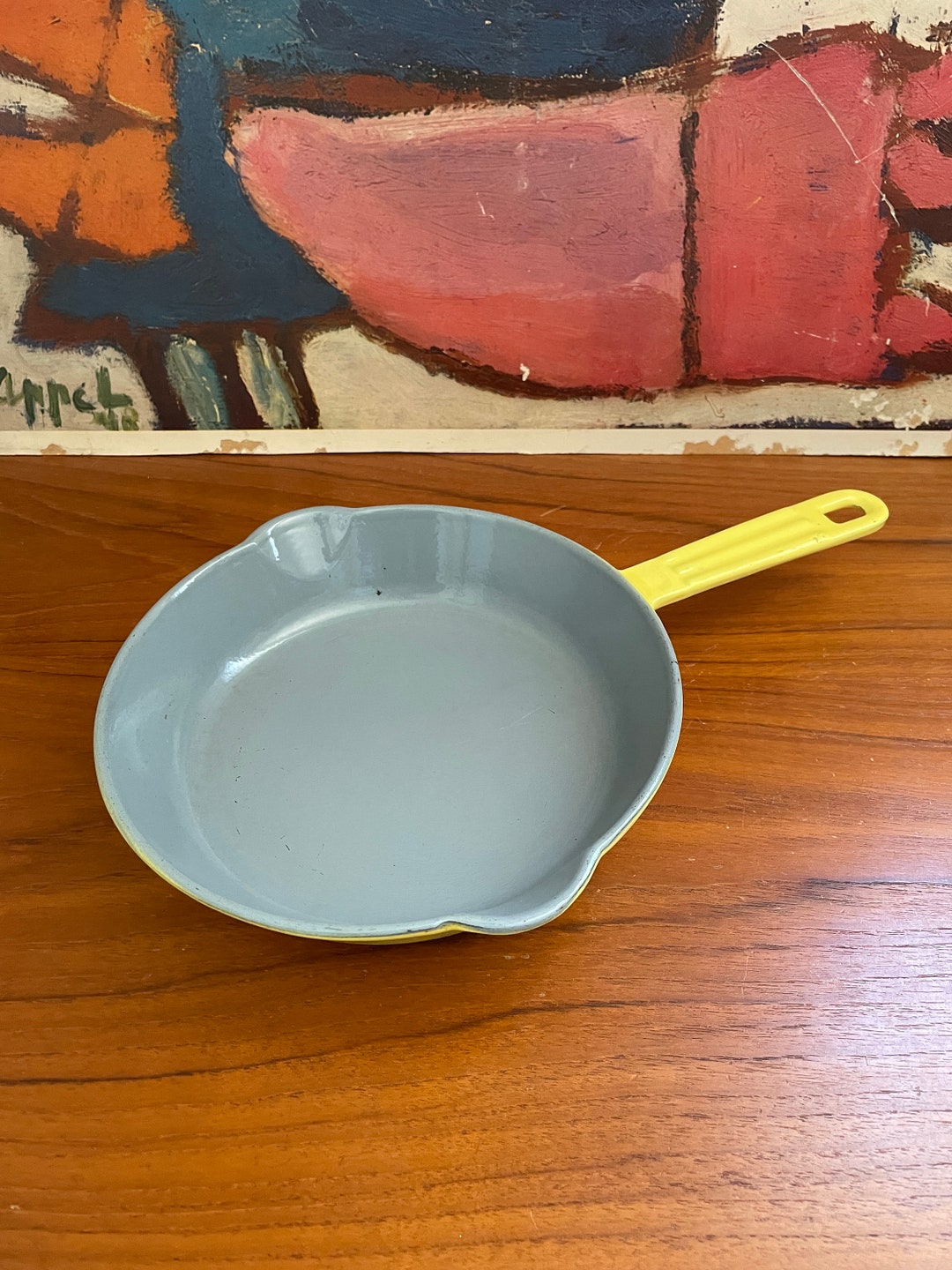 Medium Yellow Descoware Cast Iron Skillet - Etsy