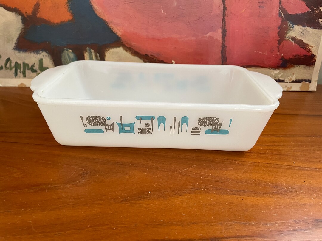 Mid Century Modern Fire King Royal Blue Heaven Baking Dish - Etsy