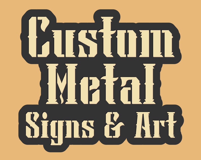 Custom Metal Signs & Art CNC Plasma Cut | Etsy