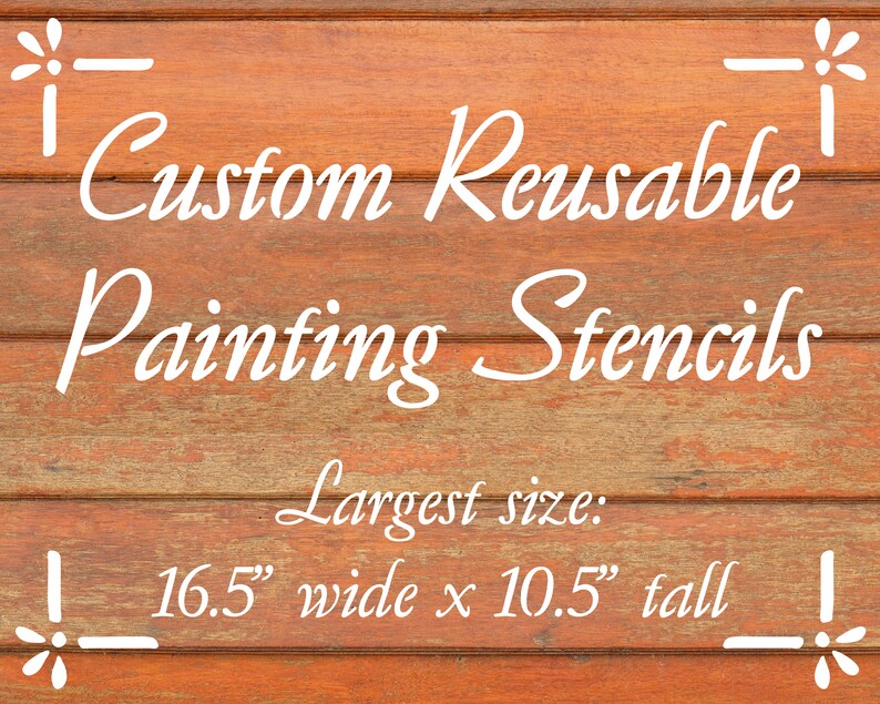 Custom REUSABLE Painting Stencils Wood Signs Walls Etsy custom-reusable-painting-stencils-wood-signs-walls-etsy