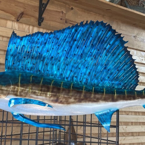 Sailfish Wall Decor Beach Decor Coastal Saltwater Fish Art - Etsy