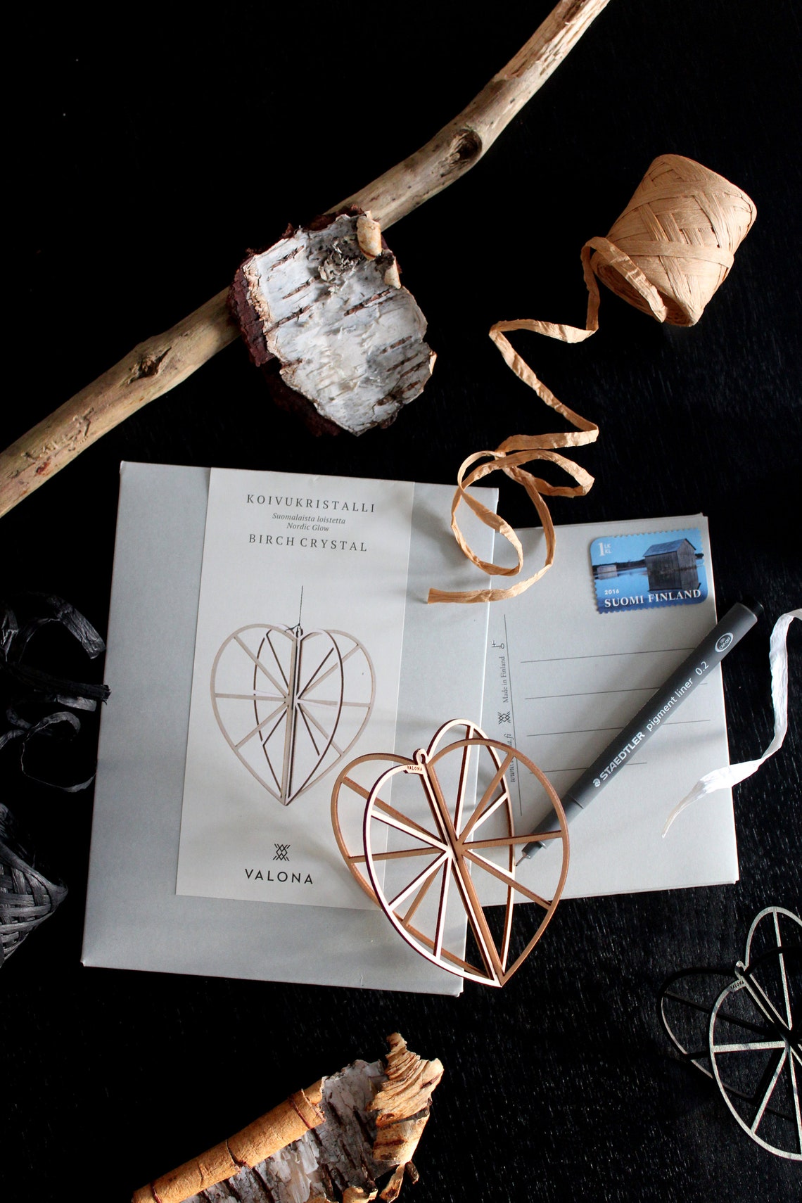 Small Heart Deco Birch Crystals 2 Pack - Etsy