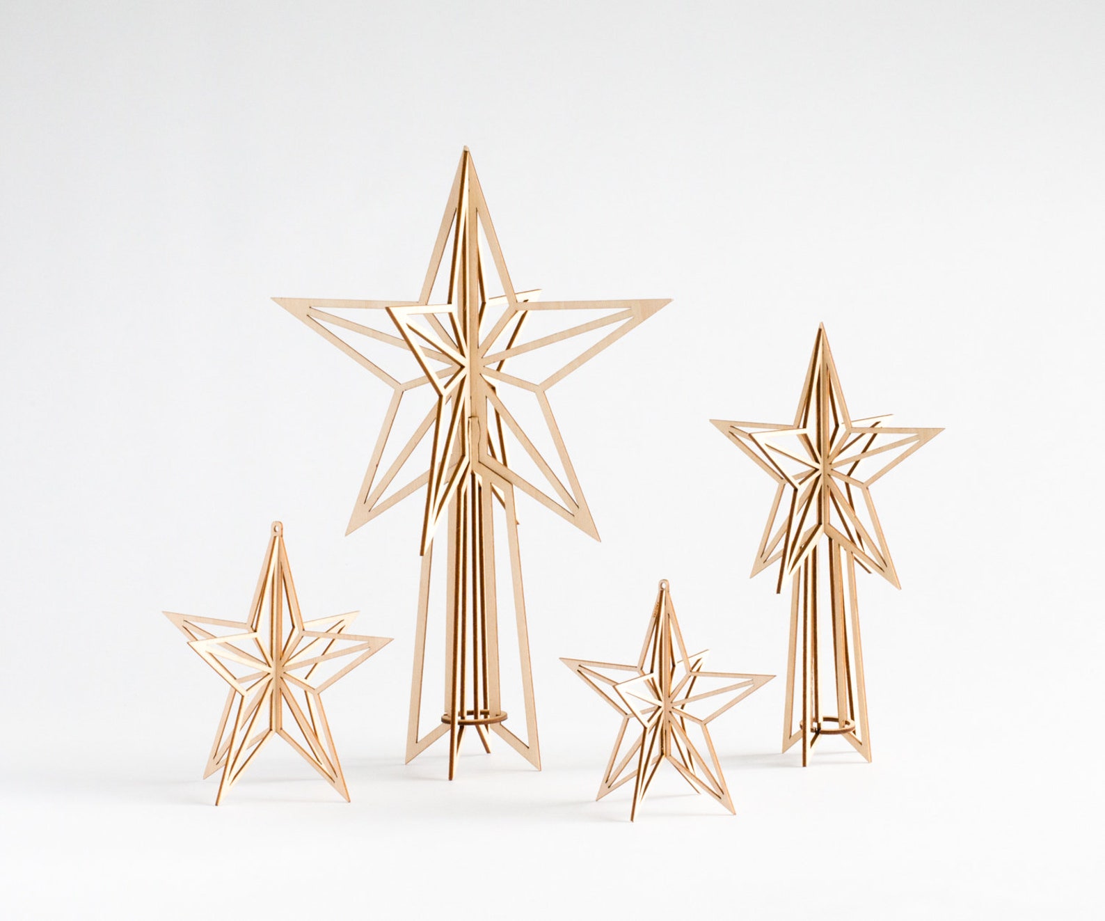 Big Wooden Christmas Tree Topper - Etsy