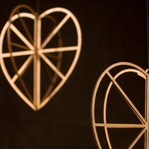 Small Heart Deco Birch Crystals 2 Pack - Etsy