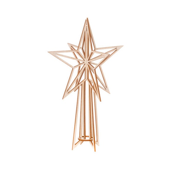 Wooden Tree Topper - Etsy