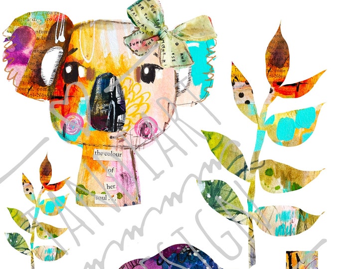 Whimsical Friends digital Image for Collage Jpg Png - Etsy