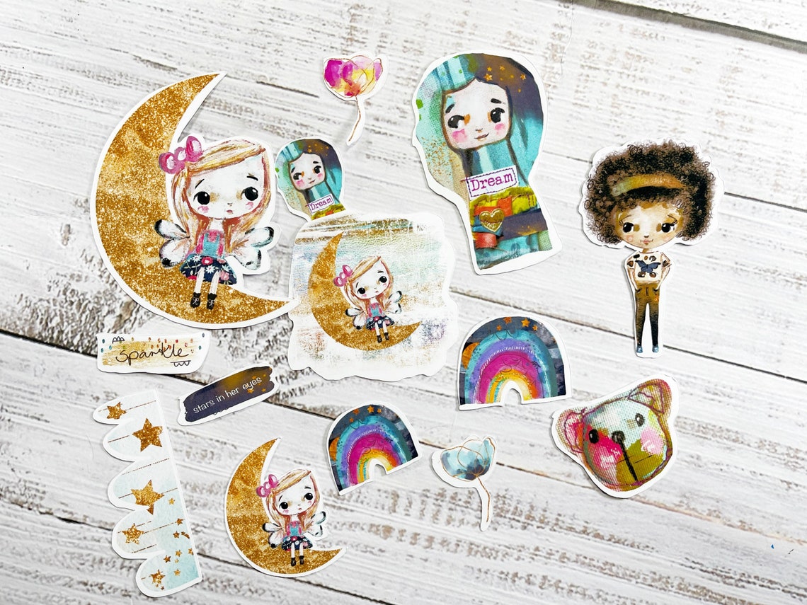 Tandiart Sticker Pack Stardust 2 fairy Stickers | Etsy